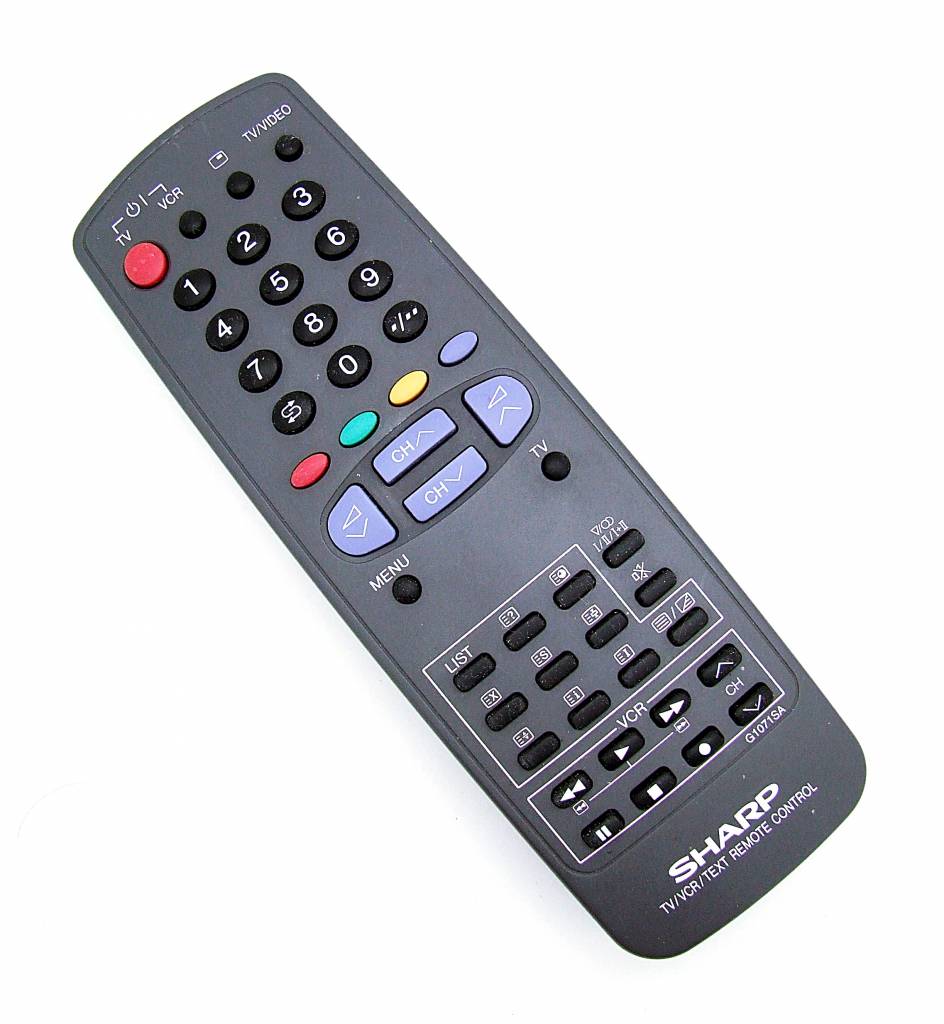 Original Sharp remote control G1071SA TV/VCR/Text remote control ... Original Sharp remote control G1071SA TV/VCR/Text remote control ...