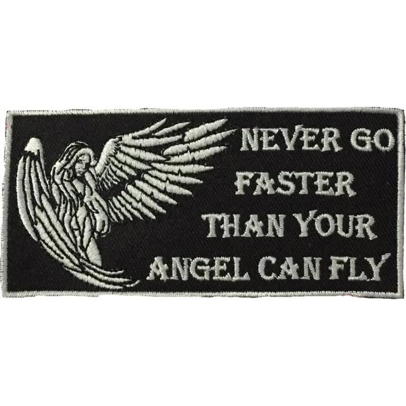 Never go faster than your angel can fly - Badgeboy Never go faster than your angel can fly - Badgeboy