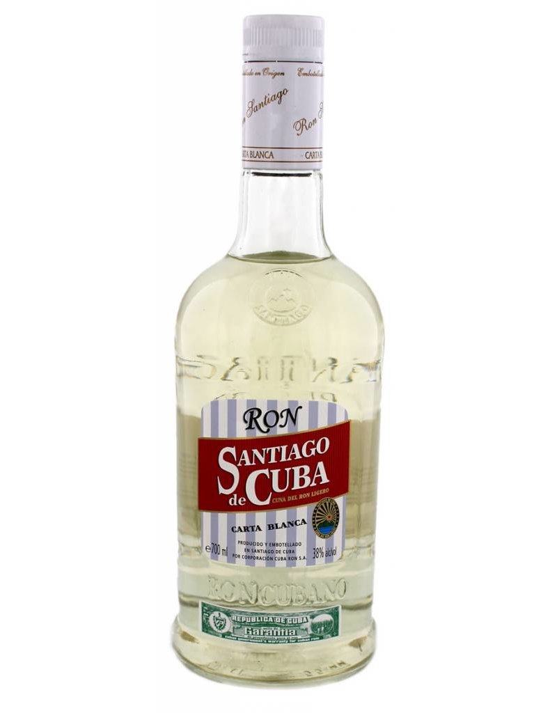 Santiago de Cuba Carta Blanca 700ml 38,0% Alcohol - Luxurious Drinks™
