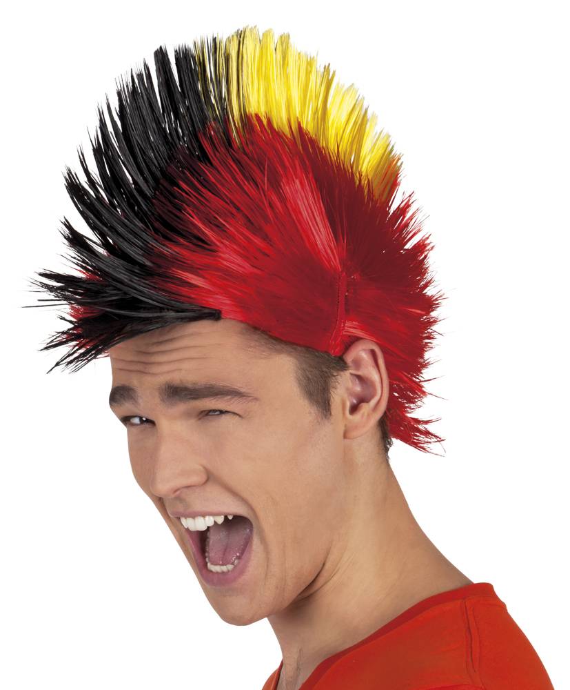 Pruik Punk Hanekam Belgie | 123feestpruiken.nl