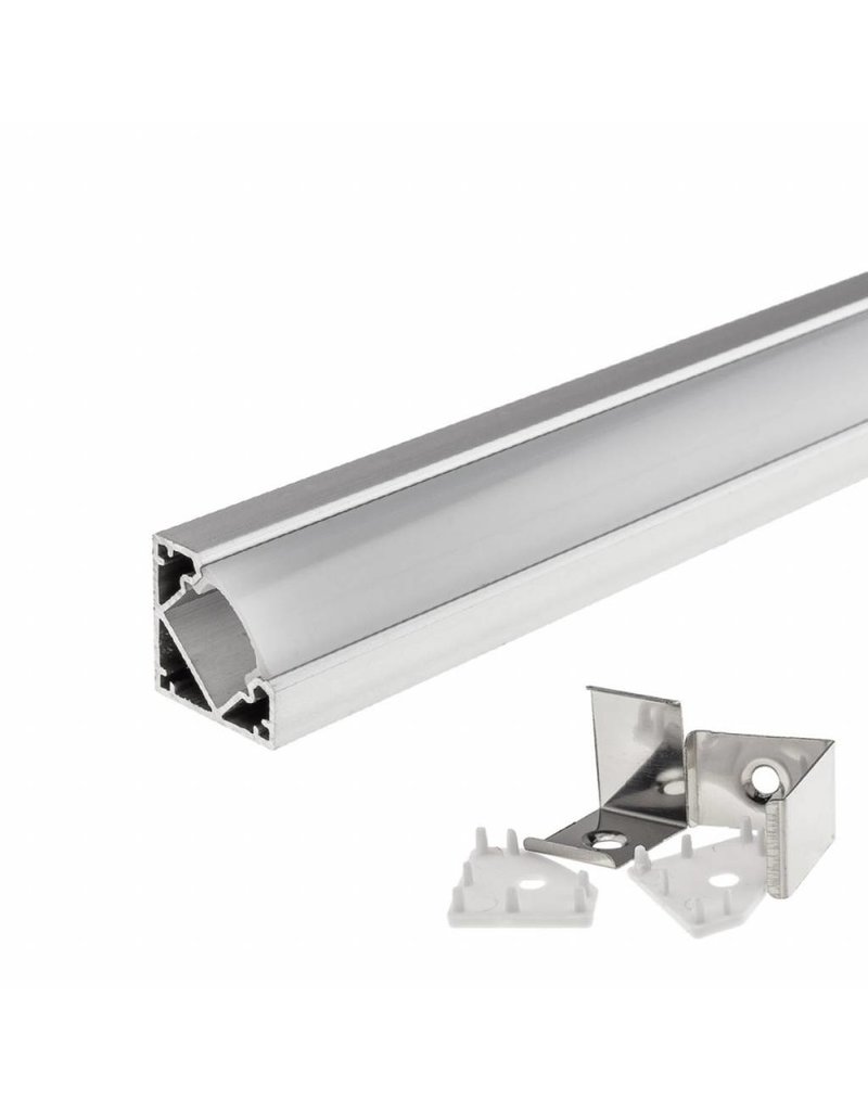LED Profil 45° 1m SET - LEDFactory