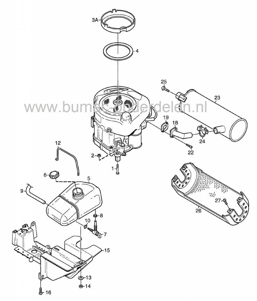 Uitlaat Spruitstuk voor Stiga Villa Frontmaaiers, Castelgarden ...