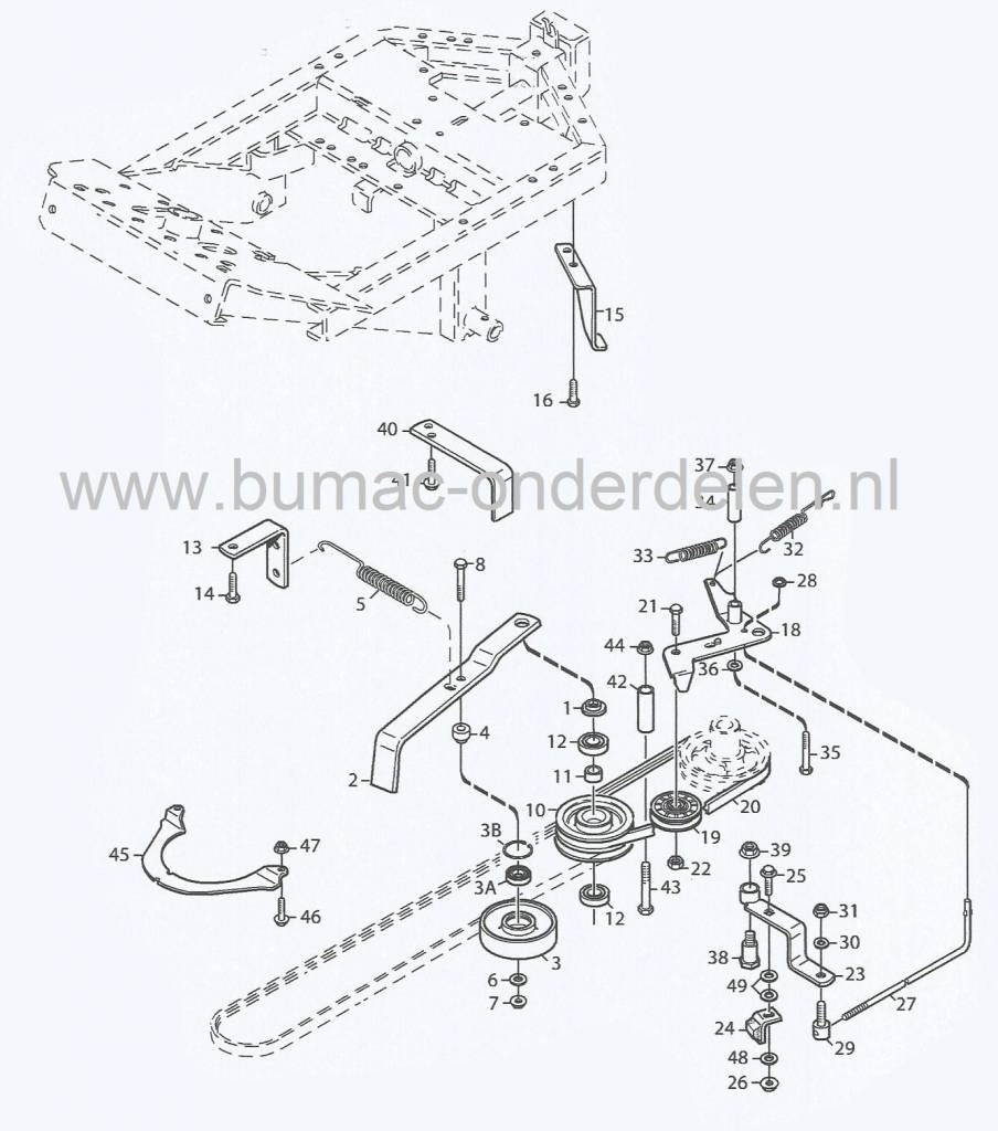 Afstandsbus voor Spanpoelie 1137012801, Stiga Primo - Park - Park ...