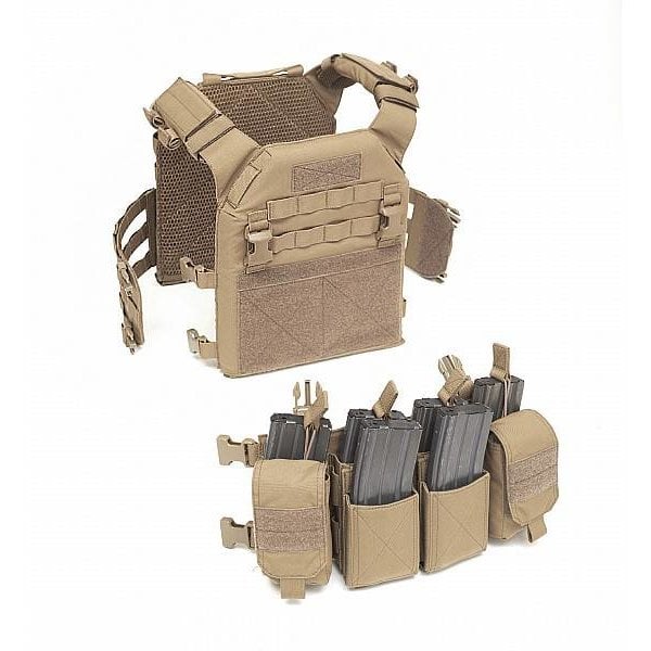 Warrior Recon Plate Carrier w Pathfinder Chest Rig - Coyote Tan ...
