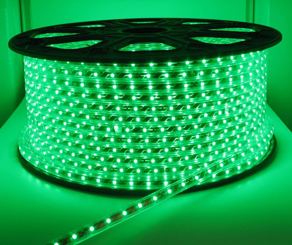 100 Meter High Voltage LED Strip Green - Groothandel-XL
