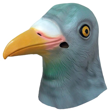Latex Pigeon mask - MisterMask.nl