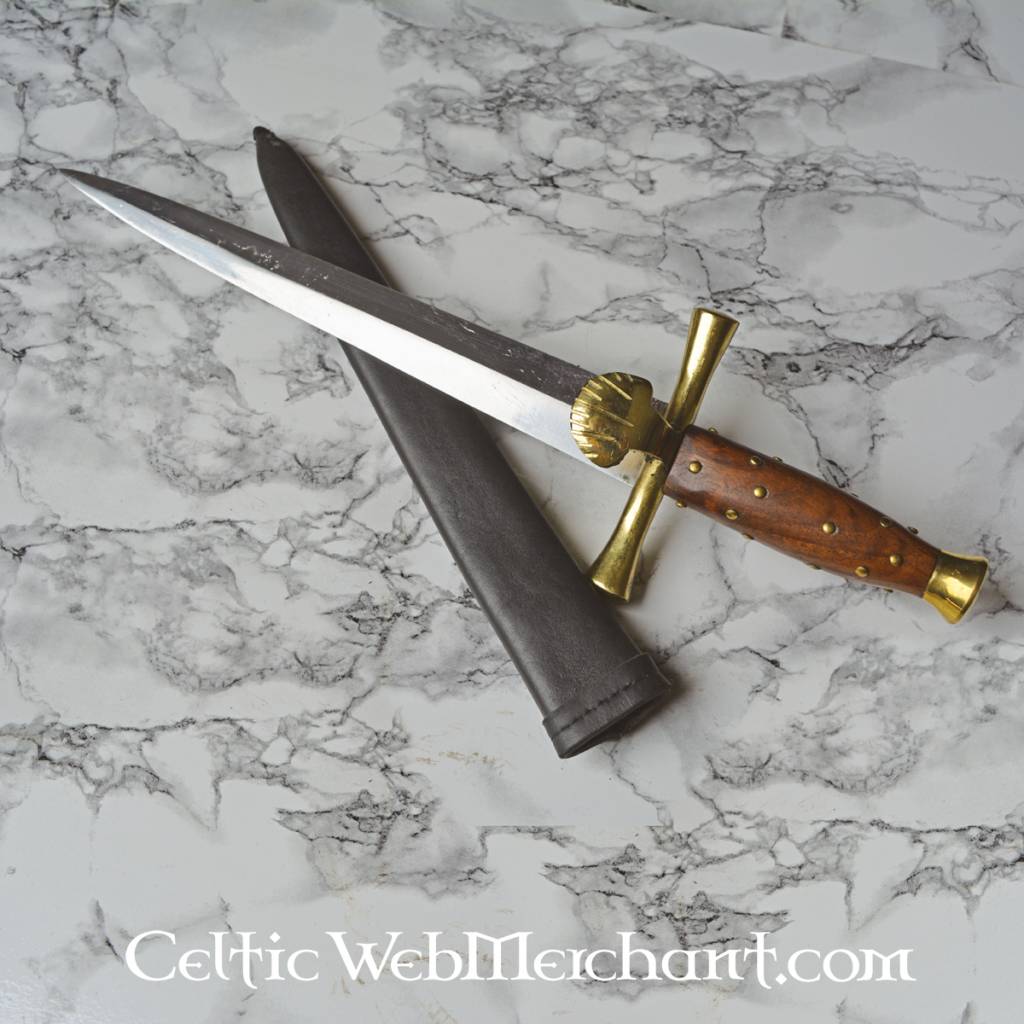 Dagger with shell-shaped guard (1500-1600) - CelticWebMerchant.com
