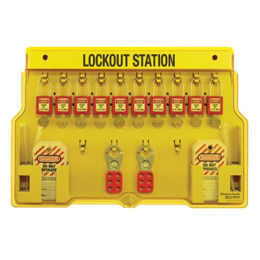 Masterlock lock-out station 1483BP410 - lockout-tagout-shop