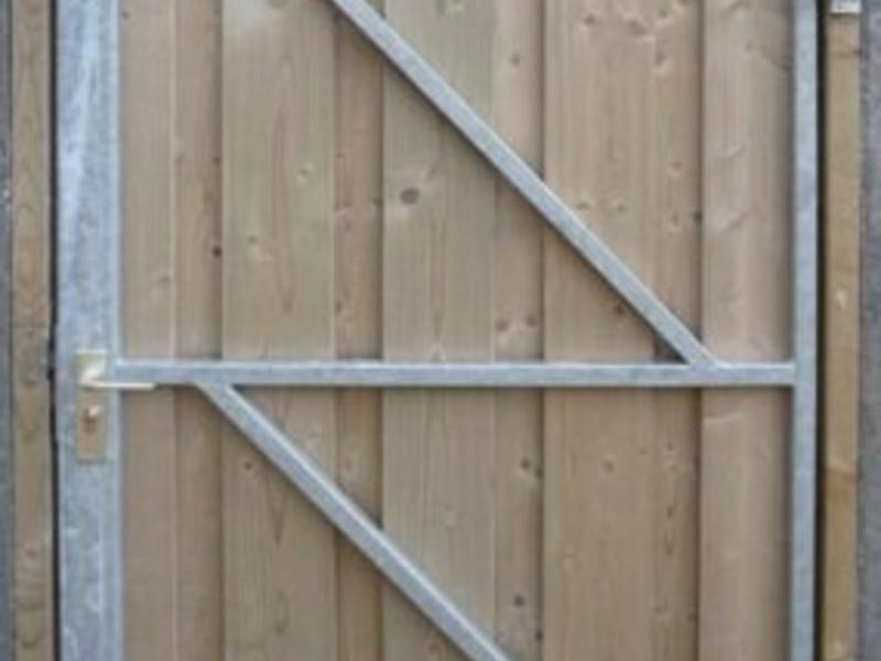 IJzeren Deurframe met Slotkast | H155xB100cm - Houthandel van Gelder