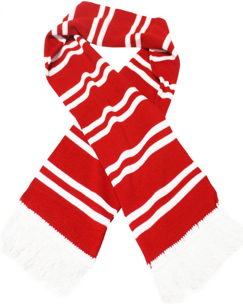 Sjaal gestreept Rood / wit - Megatip.be Sjaal gestreept Rood / wit - Megatip.be