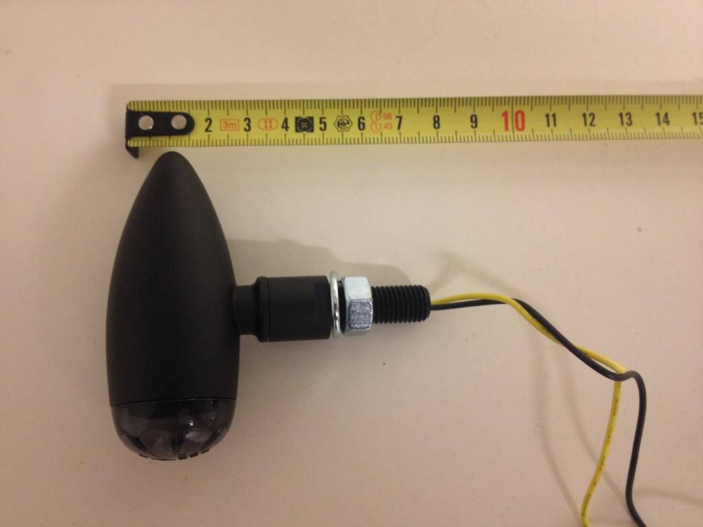 Shin Yo Pair of Mini Bullet Indicators Dull Black Smoke ...