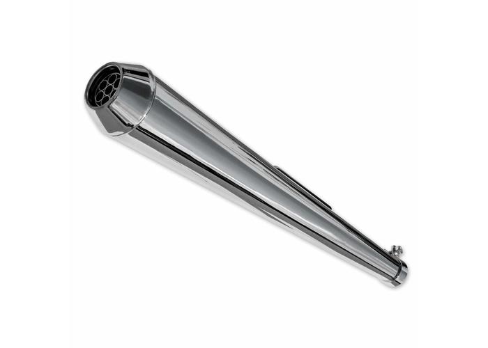Emgo Chrome Universal Dunstall Replica Silencer - CafeRacerWebshop.com