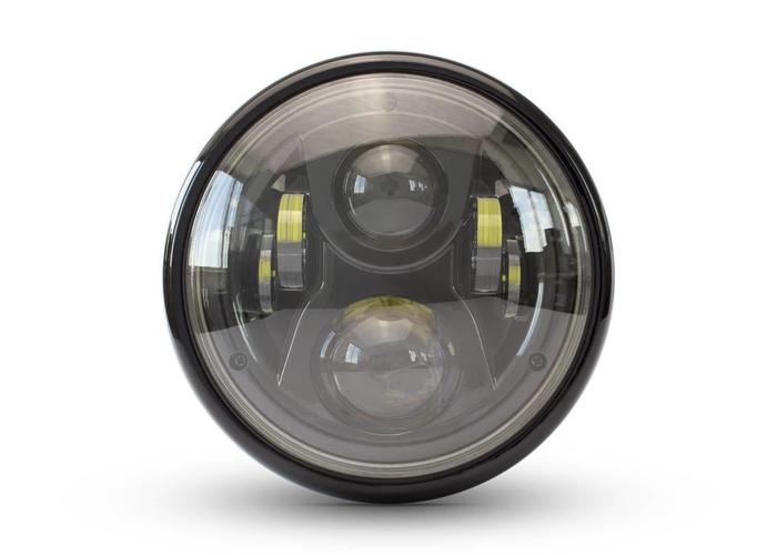 Phare avant moderne Multi LED 7" - noir