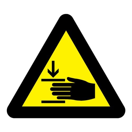 Sticker Let op uw handen - Stickerpoint