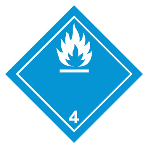 ADR-4.3 gevaarlijk met water - Stickerpoint