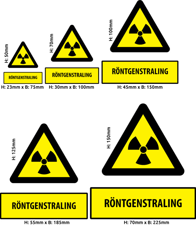 sticker RÖNTGENSTRALING - Stickerpoint
