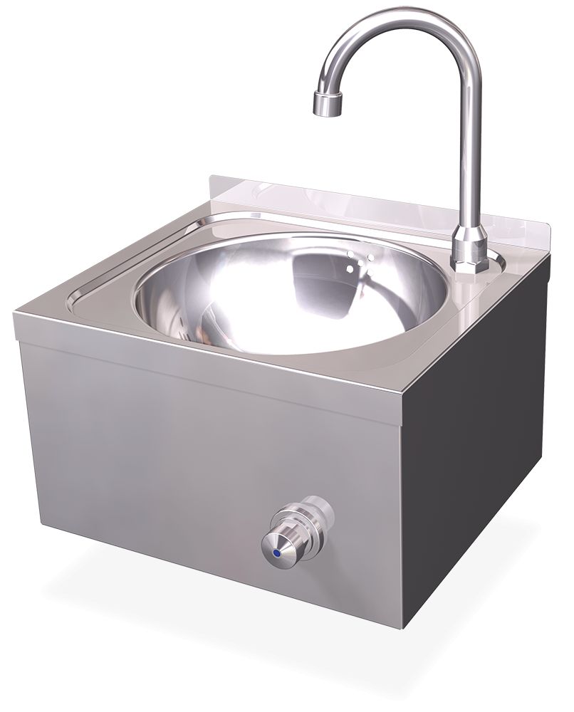 Handwasbak XSmall - muurbevestiging - INOX-RVS.COM