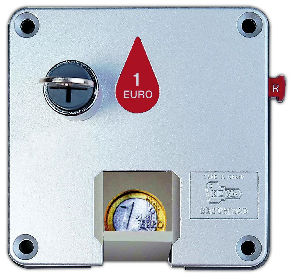 Coin operated lock - INOX RVS FOR FOOD INDUSTRY