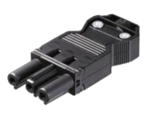 Wieland CONNECTOR GST18i3, 3 pole, female, screw connection, 250V / 16A ...