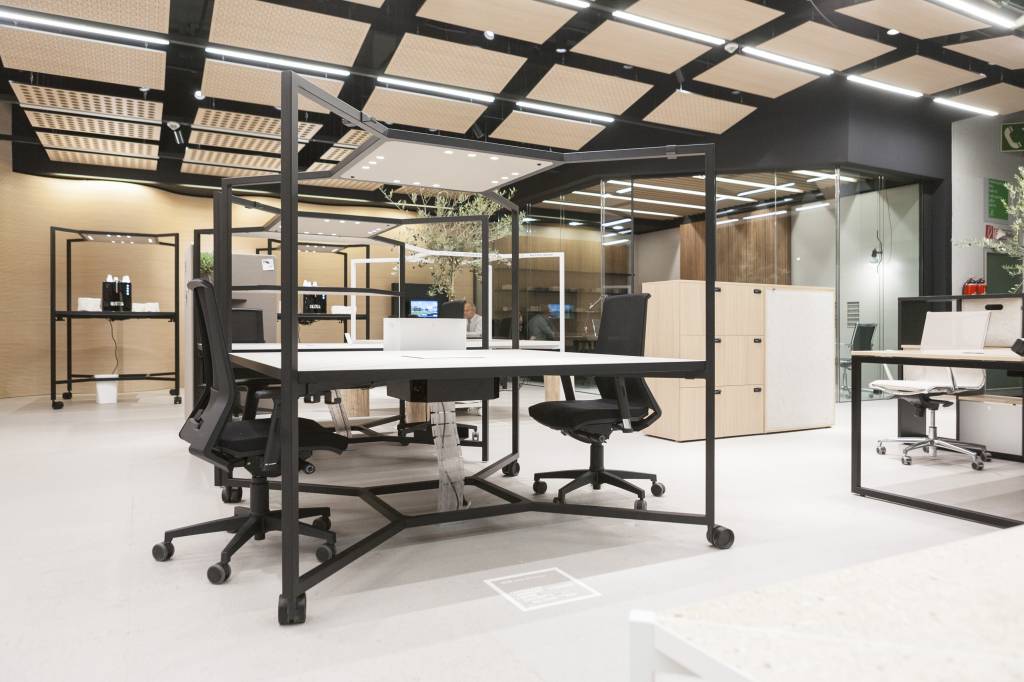 Fantoni HUB 4-persoons bureau - Design Online Meubels