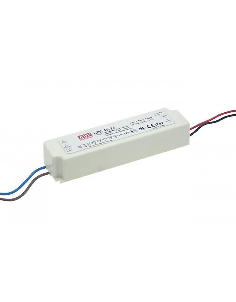 LED driver dimmable Meanwell 0-40W 24V IP67 - Myplanetled