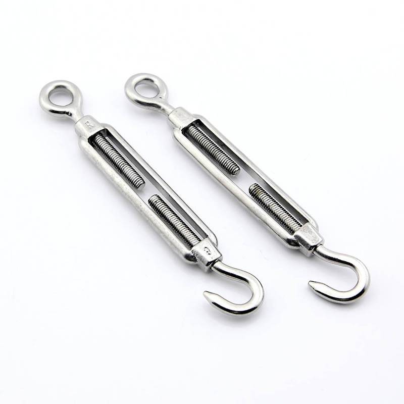 Spanschroef met haak en oog RVS - 123Watersport.nl