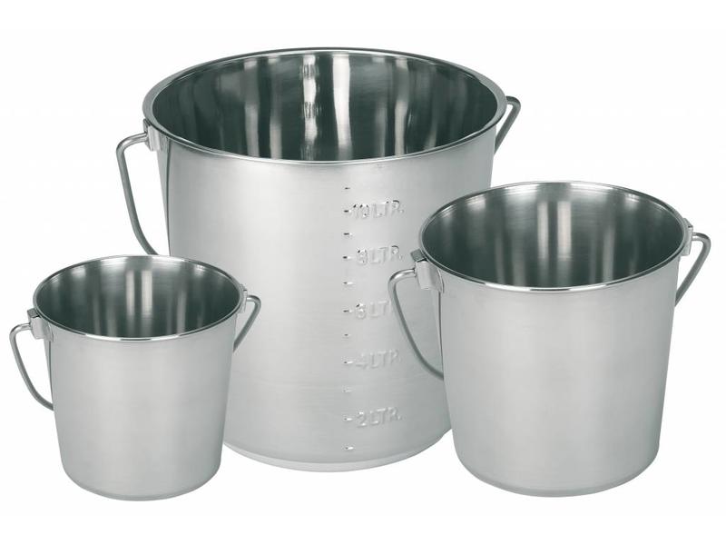 Emmer RVS met hengsel | Agridiscounter.nl - Agridiscounter