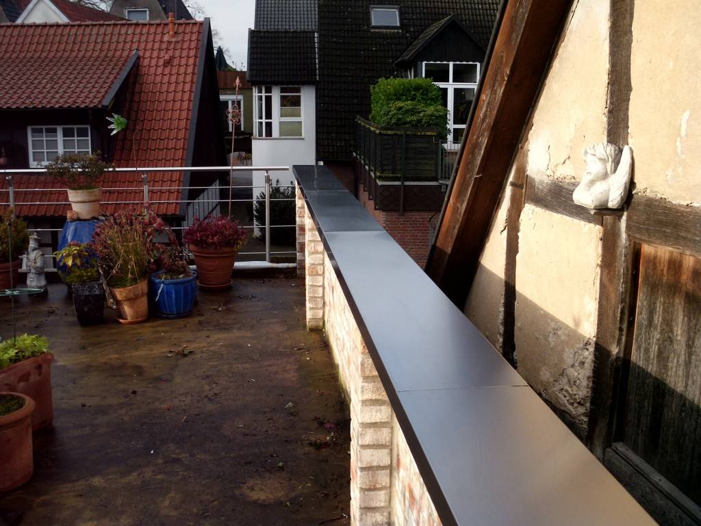 Mauerabdeckung Attikaabdeckung aus Aluminium oder Edelstahl von ...