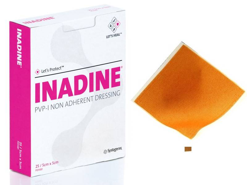 INADINE (povidone iodine) ointment gauze - 9,5 x 9,5 cm - 25 pieces ...