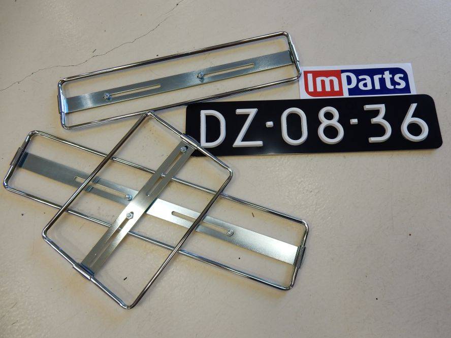 1ClassAdditions Chromen kentekenplaat houders. - 1ClassAdditions