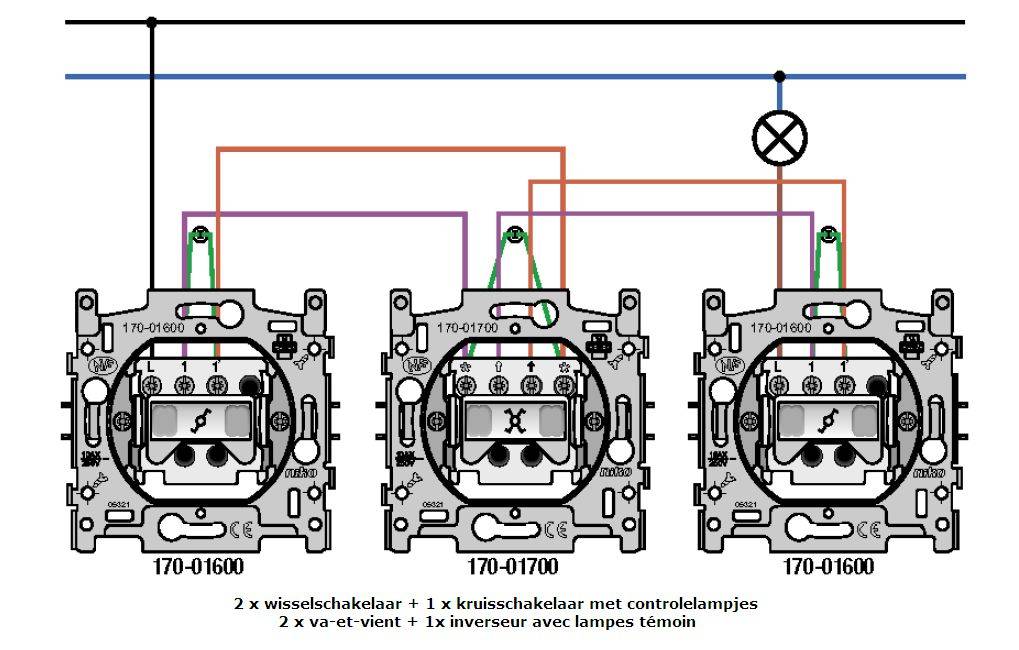 Niko Kruisschakelaar | My-Smarthome.be
